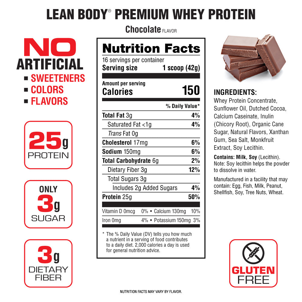 Lean Body Naturally Sweetened Protein Shake - S&S – LeanBody.com