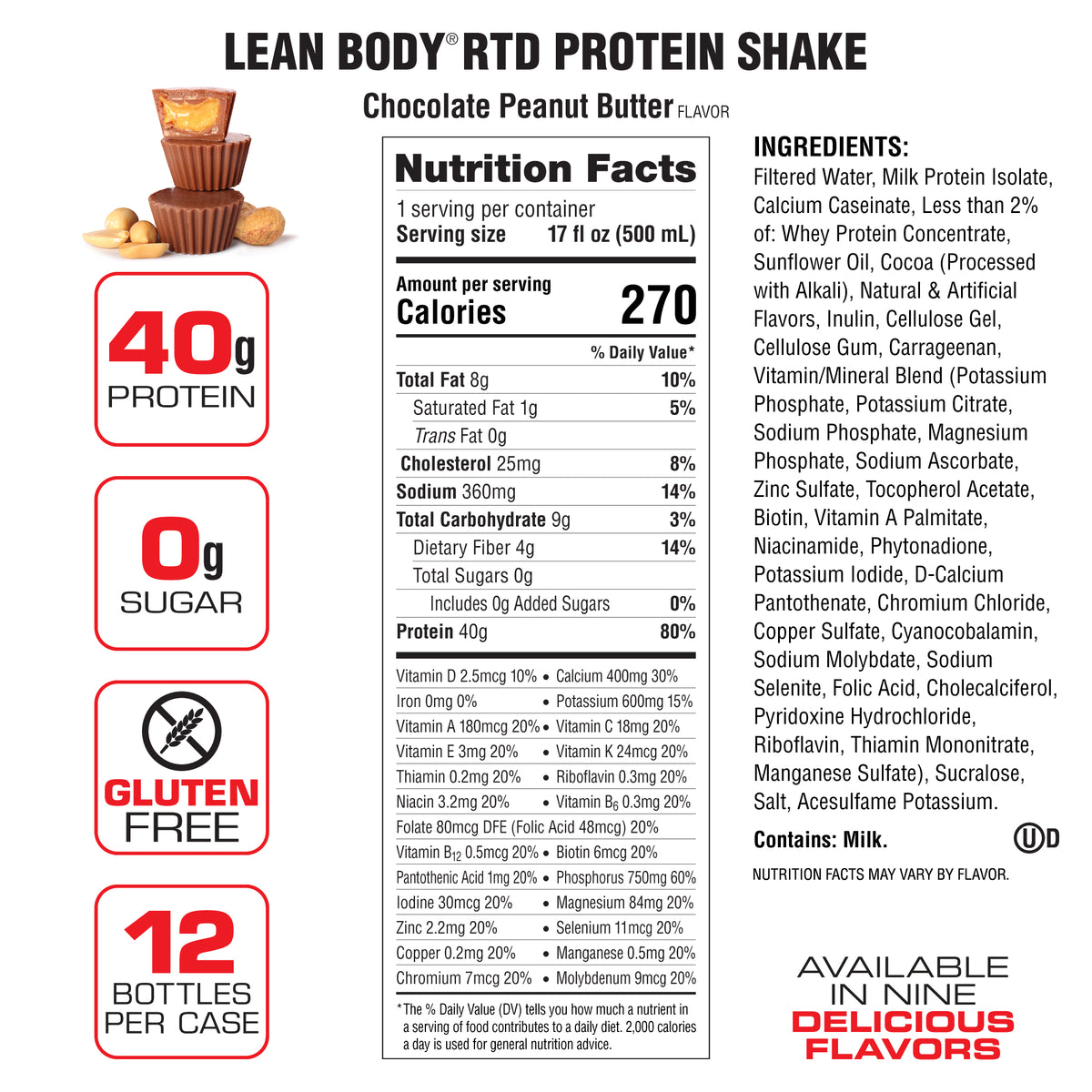 Lean Body Ready-to-Drink Protein Shake (17oz) 12 Pack - S&S – LeanBody.com